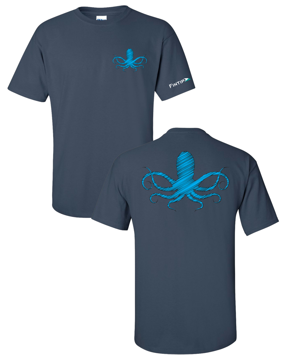 Octurnal Ebb T-Shirt - Black or Blue Dusk | Fintip