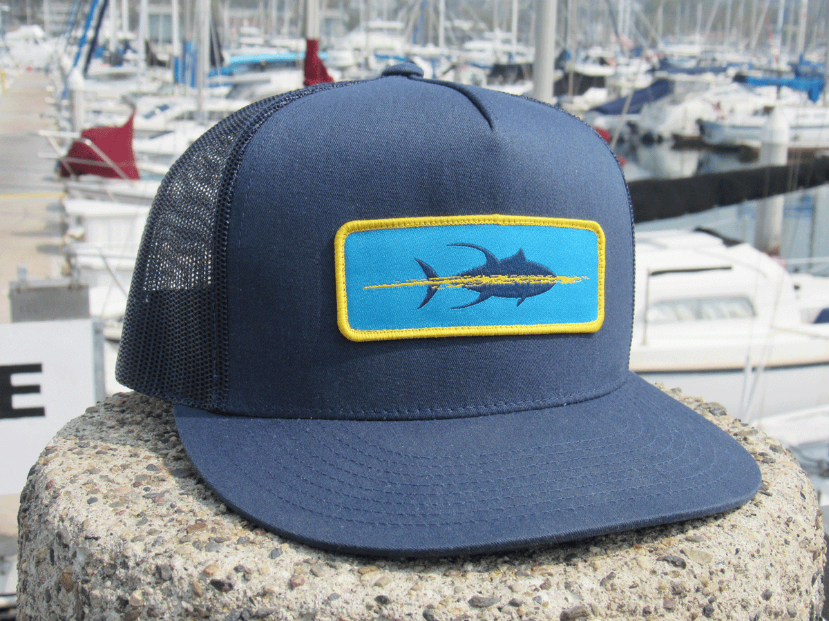 Yellowfin Breezer Hat - Navy - 4" Trucker | Fintip